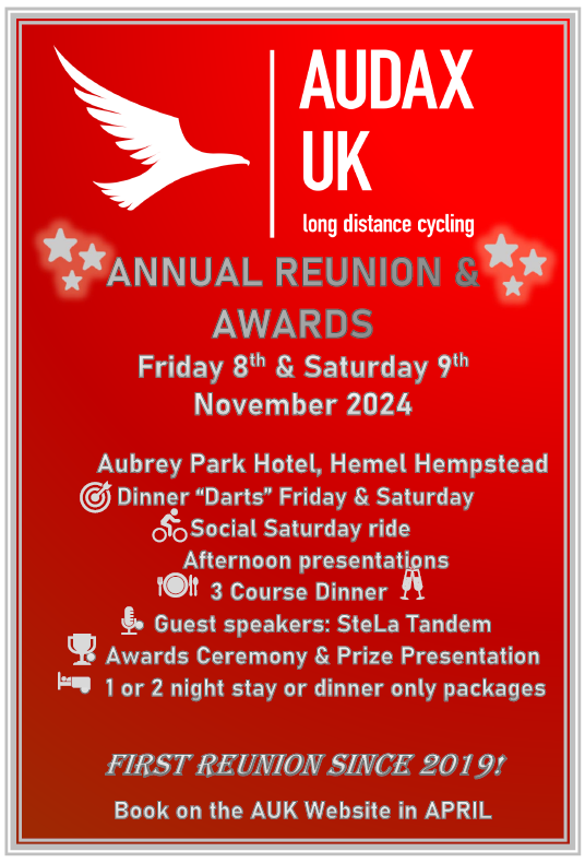 Reunion 2024| Audax UK - The Long Distance Cyclists' Association